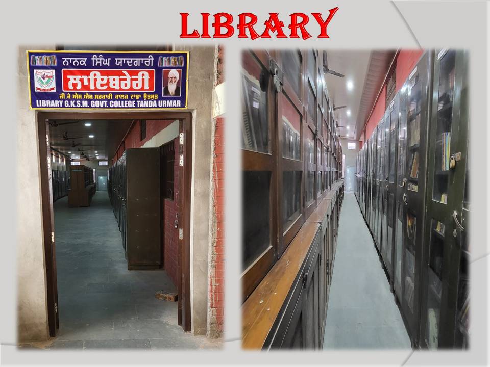GKSM Government College Tanda Urmar - Library
